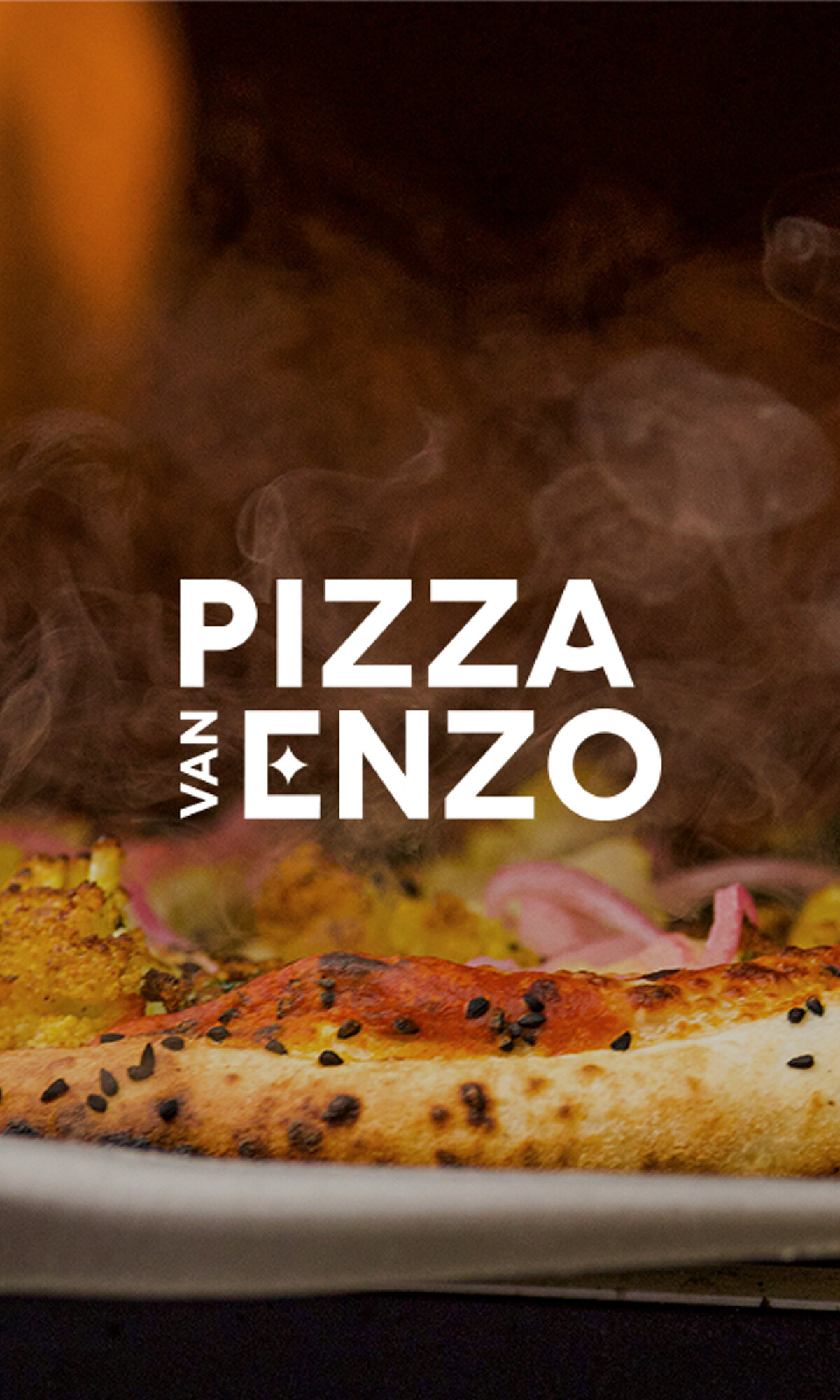 Abendessenkarte von Pizza van Enzo